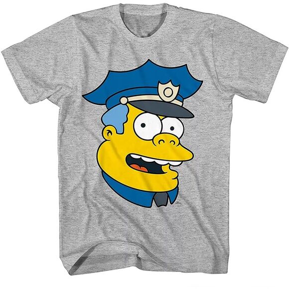MAD Engine | Shirts | The Simpsons Police Chief Wiggum Mens Tshirt Grey ...